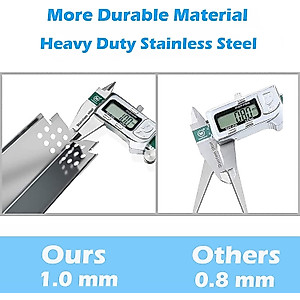 Uniflasy Grill Parts Heat Plates Shield Tent for Nexgrill 720-0830H 720-0898 720-0896B 720-0896C 720-0896E Replacement Parts for 720-0888N 720-0882S 720-0888 720-0882A 720-0896 720-0888A Gas Grills