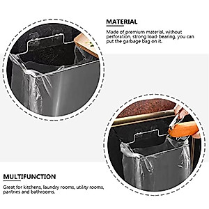 Cabilock 2set Organizer Sink Shopping Over Bags Door Can Hook Trash Cabinet Cupboards Hangers Holders Garbage Towel Reusable Bathroom Pantry Wastebasket for Room Wall Store