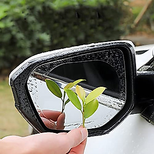 12PCS Car Rearview Mirror Waterproof Film, Rainproof Protective HD Clear Side Mirror Rain Guard, Anti Fog Glare Clear Nano Coating Car Sticker for Car Mirrors and Side Windows