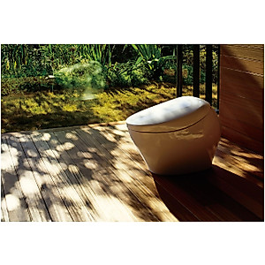 TOTO® NEOREST® NX1 Dual Flush 1.0 or 0.8 GPF Toilet with Integrated Bidet Seat, EWATER+® - Cotton White - MS902CUMFG#01