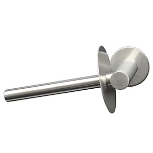 Self Adhesive Vertical Tray Toilet Paper Holder, Bathroom Lavatory Toilet Stainless Steel Tissue Paper Roll Towel Holder -SUS 304 Brushed Stainless Steel Dispenser Wall Mount