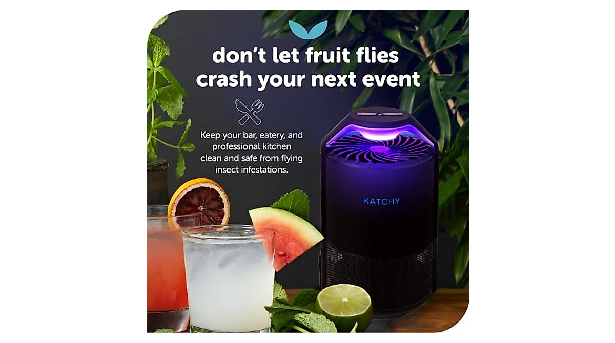 Katchy Midnight Indoor Insect Trap for Fruit Flies & Gnats