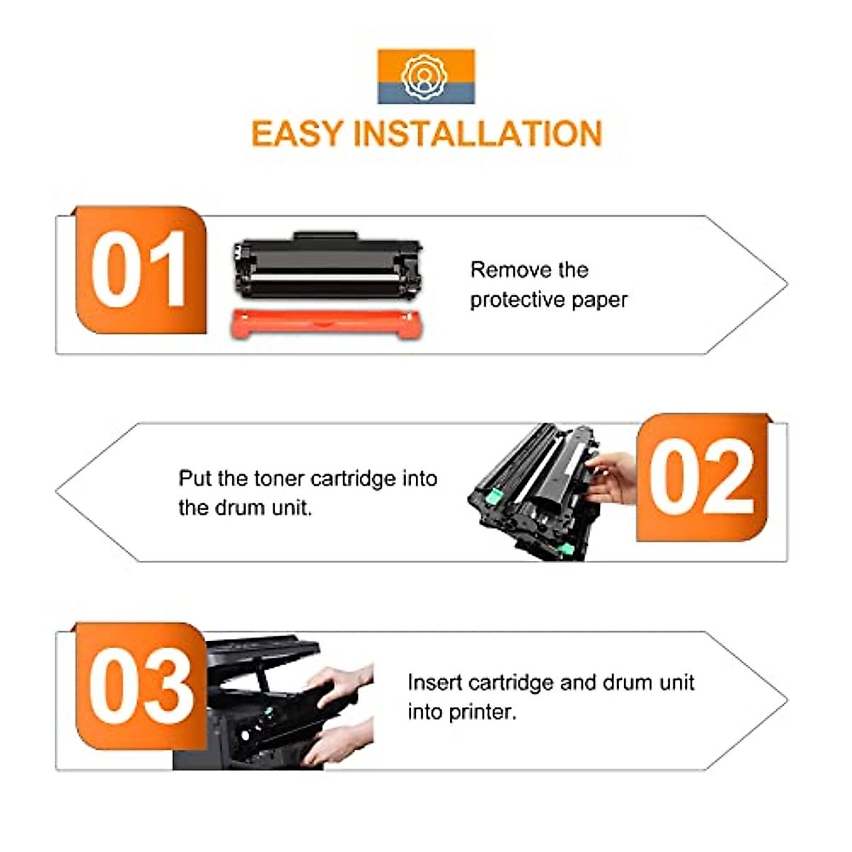 VAMTAY Compatible Toner Cartridge Replacement for Brother TN760 TN-760 TN730 TN-730 for MFC-L2710DW HL-L2395DW DCP-L2550DW HL-L2350DW Printer (2P Black)