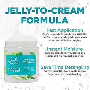 Carol’s Daughter Wash Day Delight Detangling Jelly-To-Cream Conditioner with Glycerin and Aloe, Paraben-Free for Moisture, Hydration and Shine, Moisturizing, Curly Hair , 20 Oz
