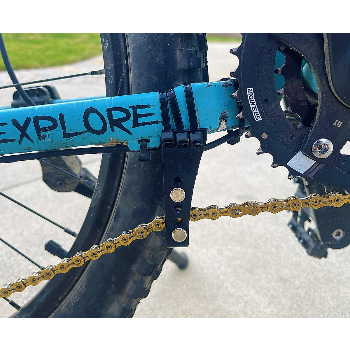 Chain Guide Model 3 for Mountiain Bike Chain Drops 1x 2X 3X Drive Chains Adjustable Height Rotating Wheel Mountain Bike Tensioner Custom IQ Labs