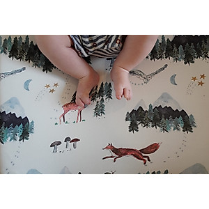 Baby Changing Pad Cover 2-Pack for Boys, Girls (Woodland Forest Animals) - Premium Fitted Sheets Baby Diaper Changing Table Cover - Buttery Soft Cotton Blend