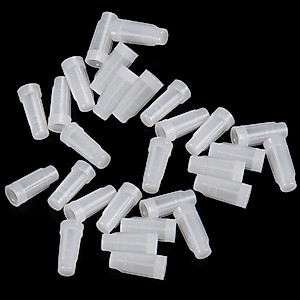 MEETOOT 50pcs Luer Lock Syringe Tip Caps Disposable Plastic Syringe Cap for Liquid Sampling in the Laboratory