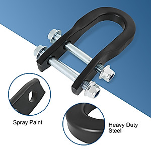 JDMSPEED New Recovery Hooks Tow Hooks Black Set 23253074 Replacement For Colorado GMC Canyon 2015-2019