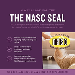 VetIQ Calming Support Supplement for Dogs, Calming Chews Help Manage Stress and Promote Relaxation, Anxiety Relief for Dogs, Made in The USA, 60 Count