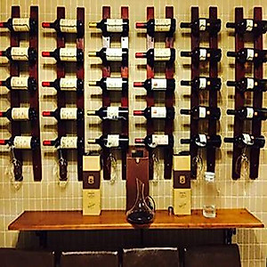 Wine Rack Solid Wood Wine Rack Vintage Wine Rack Creative Shelf Wall-Mounted Wine Rack Goblet Holder Wine Rack Glassware Rack Cup Holder