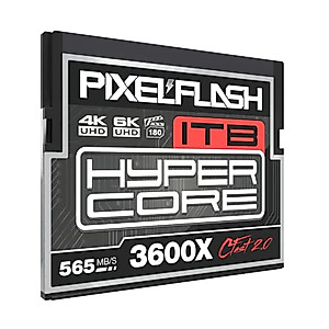 1TB PixelFlash CFast 2.0 Memory Card 3600X HyperCore 565MB/s SATA3 VPG180 CFast Card Compatible w/DSLR Cinematic Video & Photo cams Lab Tested-Certified Flash Memory 1024GB 2023 Model