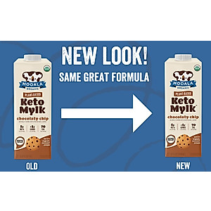 Mooala – Organic Chocolaty Chip Keto Mylk, 1L (Pack of 6) – Shelf-Stable, Non-Dairy, Gluten-Free, Soy-Free, Plant-Based Milk With < 1g Carb per Serving