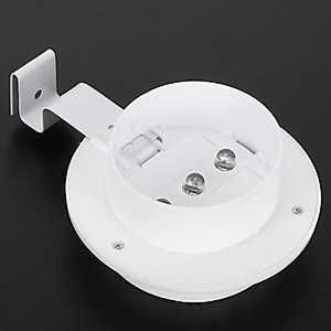Fdit 3LED Solar Power Eaves Light White Solar Outdoor Wall-Mounted Lighting Lamp for Home Garden