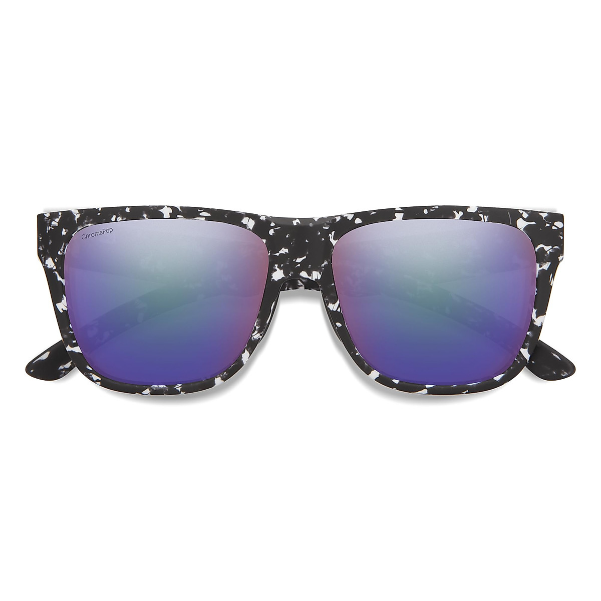 SMITH Lowdown 2 Sunglasses with ChromaPop Lenses – Performance Sports Active Sunglasses For Running or Everyday Wear – For Men & Women – Matte Black Marble + Polarized Violet Mirror Lenses