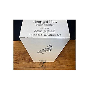 Bearded Hen - Wild Turkey Scratch Feed Supplement - All Natural Vitamin Fortified w/ Oyster Shell Calcium - Game Bird Attractant (3 Pounds)