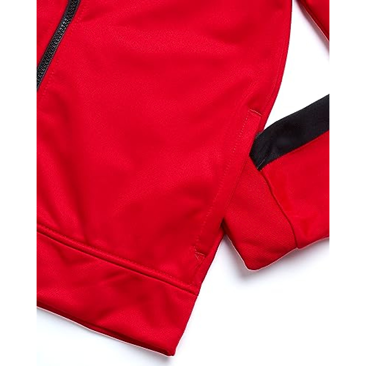 Fila Boys' Tracksuit Set - 3 Piece Short Sleeve Athletic Shirt, Tricot Jacket, Jogger Sweatpants for Toddlers & Boys (2T-16), Size 10-12, Racing Red