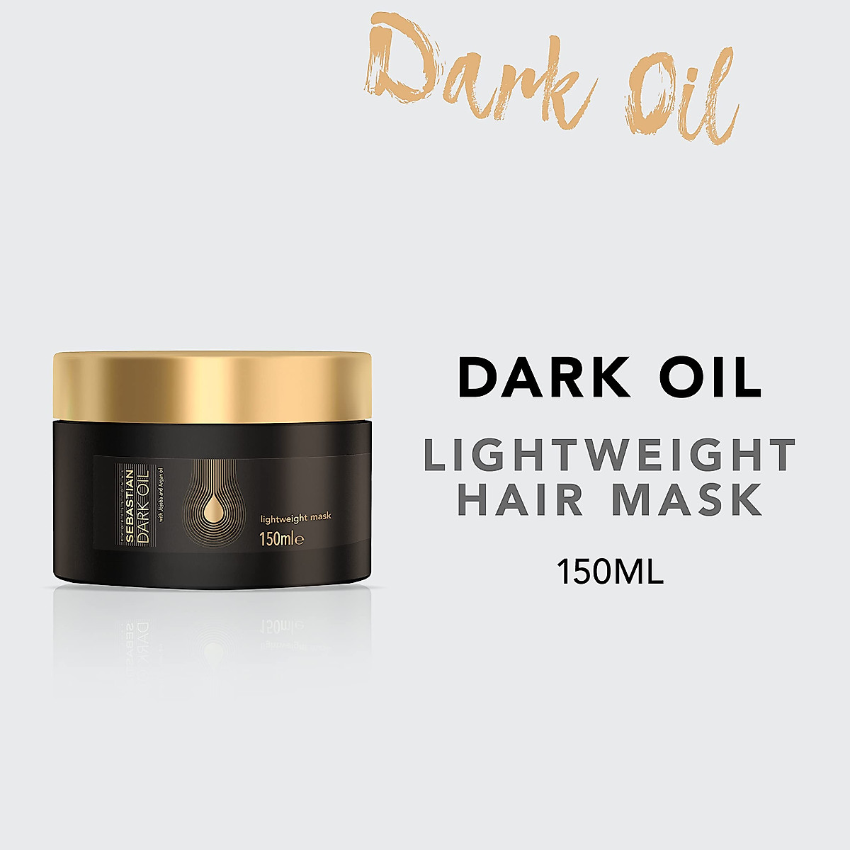 Sebastian Dark Oil Lightweight Mask, with Jojoba and Argan Oils, 5.1 oz