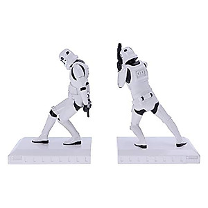 Nemesis Now Officially Licensed The Original Stormtrooper Bookend Figurines, 18.5cm, White