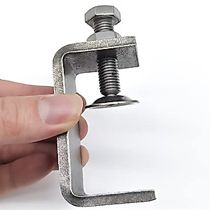 OBPSFY 4 Pcs C Clamp Tiger | 304 Stainless Steel C-Clamp Heavy Duty Woodworking Clamp Set | 65MM/2.6Inch Tiger Clamp Clip with Wide Jaw Openings for Welding/Carpenter/Building/Household