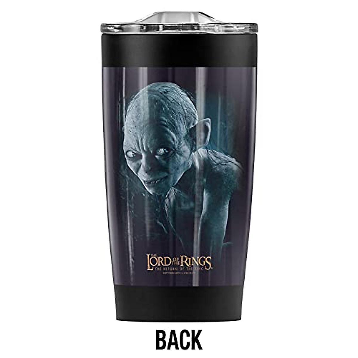 The Lord of the Rings Gollum Sneaking Stainless Steel Tumbler 20 oz Coffee Travel Mug/Cup, Vacuum Insulated & Double Wall with Leakproof Sliding Lid | Great for Hot Drinks and Cold Beverages