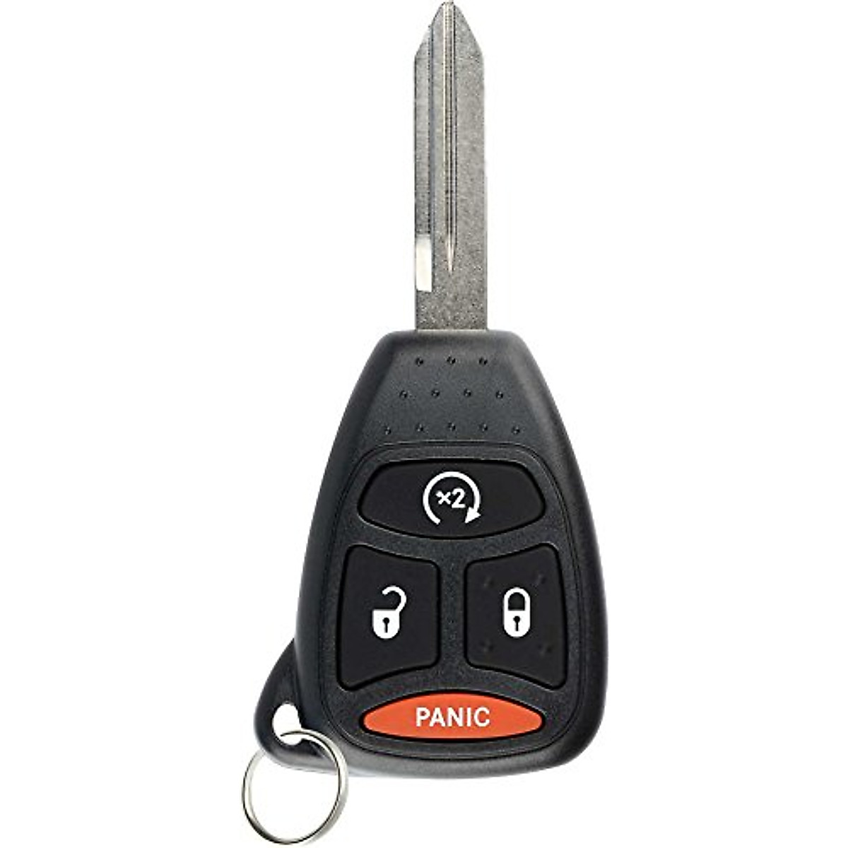 KeylessOption Keyless Remote Start Fob Uncut Car Ignition Key for Dodge Dakota, Ram, Durango, KOBDT04A, OHT692714AA