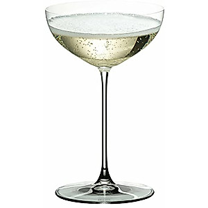 Riedel Veritas Moscato/Coupe/Martini Glass (2-Pack) Bundle with Wine Pourer Bundle (2 Items)