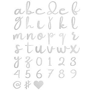 envizins Custom Cursive Script Lowercase Gold, Rose Gold, Silver Glitter Letter Banner, You Could Personalize a Phrase-Word-Number-Name-symbol. Roll String Included