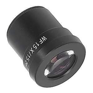 15X Wide Field Eyepiece, High Eye Point Comfortable Viewing Clearer Wide Angle Microscope Lens High Transmittance for Laboratory