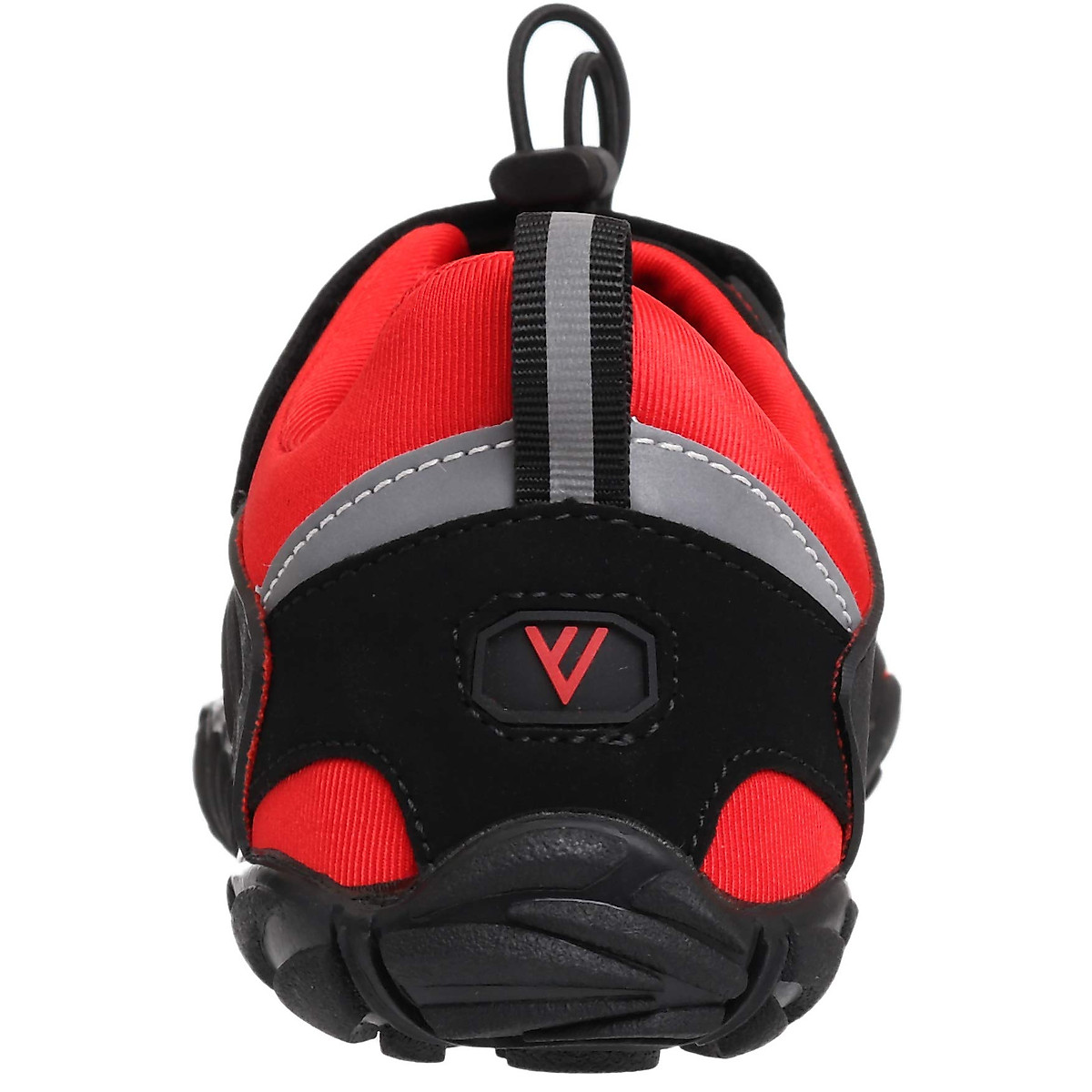 WHITIN Men's Trail Running Shoes Minimalist Barefoot Wide Width Toe Box Gym Workout Fitness Low Zero Drop Parkour Road Sport Beach Black Red Size 12