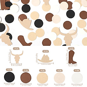 Western Birthday Confetti - First Rodeo Birthday Decorations,Cowboy/Cowgirl 1st Birthday Confetti,Rodeo Party Western Baby Shower,Wild West Party Confetti