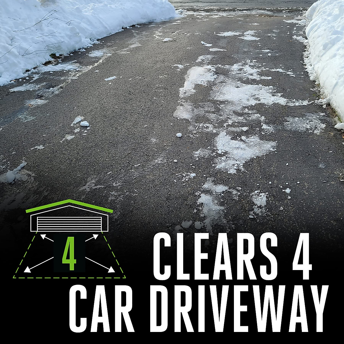 EGO Power+ SSA1200 Multi-Head Snow Shovel Attachment, Black