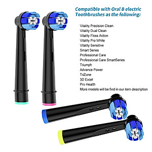 16pcs Bimily Toothbrush Replacement Heads Compatible with Oral B Electric Toothbrush,Replacement Toothbrush Heads for Precision Clean and More Model