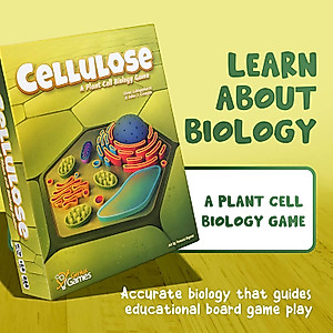 Cellulose: A Plant Cell Biology Game | MENSA Recommended Strategic & Entertaining Game to Learn Photosynthesis, DNA & Biochemistry | Educational STEM Board Game for Families, Students & Teachers