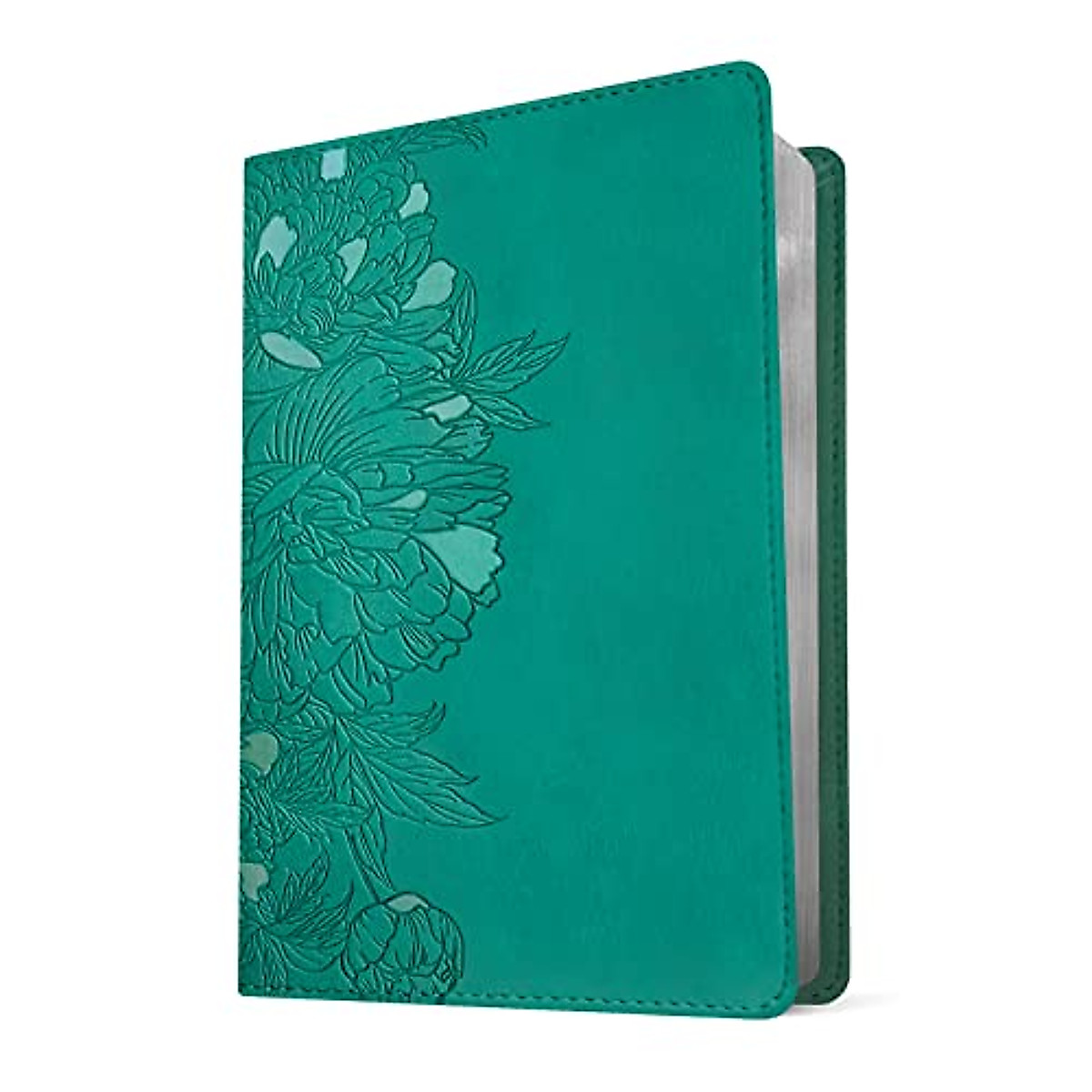 NLT Compact Giant Print Bible, Filament Enabled (LeatherLike, Peony Rich Teal, Red Letter)
