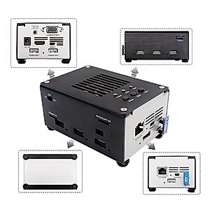 Jeankak Mister FPGA Metal Housing Kit, 32Mb SDRAM Board with Tutorial, USB Hub V2.1 Io Board Metal Housing Set for Simulates Game Consoles, Computers, and Arcade Boards