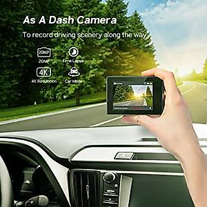 Action Camera 4K WiFi - 40M Waterproof Underwater Camera Motorcycle Helmet Camera Support 128G TF Card for Diving Riding Hiking,External Microphone, 2*Batteries and Mounting Accessories