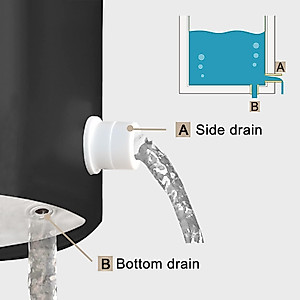 Ice Bath Tub for Recovery, Portable Cold Water Therapy Training Tub, Ice Bath for Adults, Folding Cold Plunge Tub for Athletes, Freestanding Spa Soaking Bath(Black 32.2x32.2x29.5 inches)