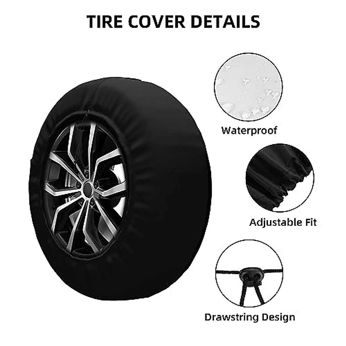 I Love Pitbull Dog,Funny Tire Cover Universal Fit Spare Tire Protector for Truck SUV Trailer Camper Rv