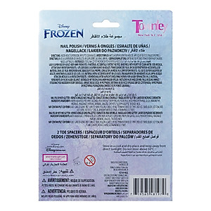 Townley Girl Disney Frozen Elsa and Anna Non-Toxic Peel-Off Water-Based Safe Quick Dry Nail Polish Gift Kit Set for Kids Girls with Bonus Nail Separators, 14 Pc Set (All Solid Colors)