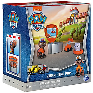 Paw Patrol, Zuma’s Deluxe Movie Transforming Toy Car with Collectible Action Figure, Kids Toys for Ages 3 and up