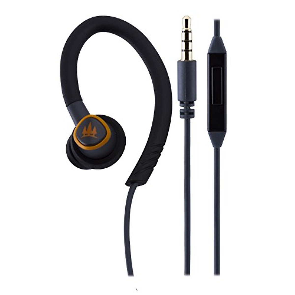 EcoSurvivor IPX4 Sweat Resistant Earbuds with Mic, in-Line Controller, Flexible Ear Loops, 3 Silicone Gel Cushions, Premium Sound Quality, Great in-Ear Headphones, Outdoors, 37602, Gray