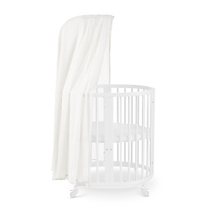 Stokke Sleepi Canopy by Pehr, Natural - for Sleepi Mini & Crib/Bed (Sold Separately) - Washable Soft Organic Cotton