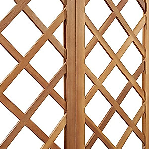 vidaXL Garden Planter with Bench and Trellis Solid Acacia Wood