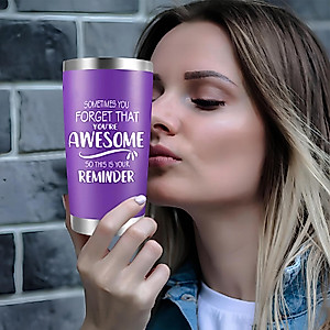 Gifts for Mom From Daughter Son - Mothers Day Birthday Gifts for Women - Sometimes You Forget You Are Awesome - Inspirational Mug Birthday Gift for Mom, Grandma from Daughter Son - 20 Oz Tumbler