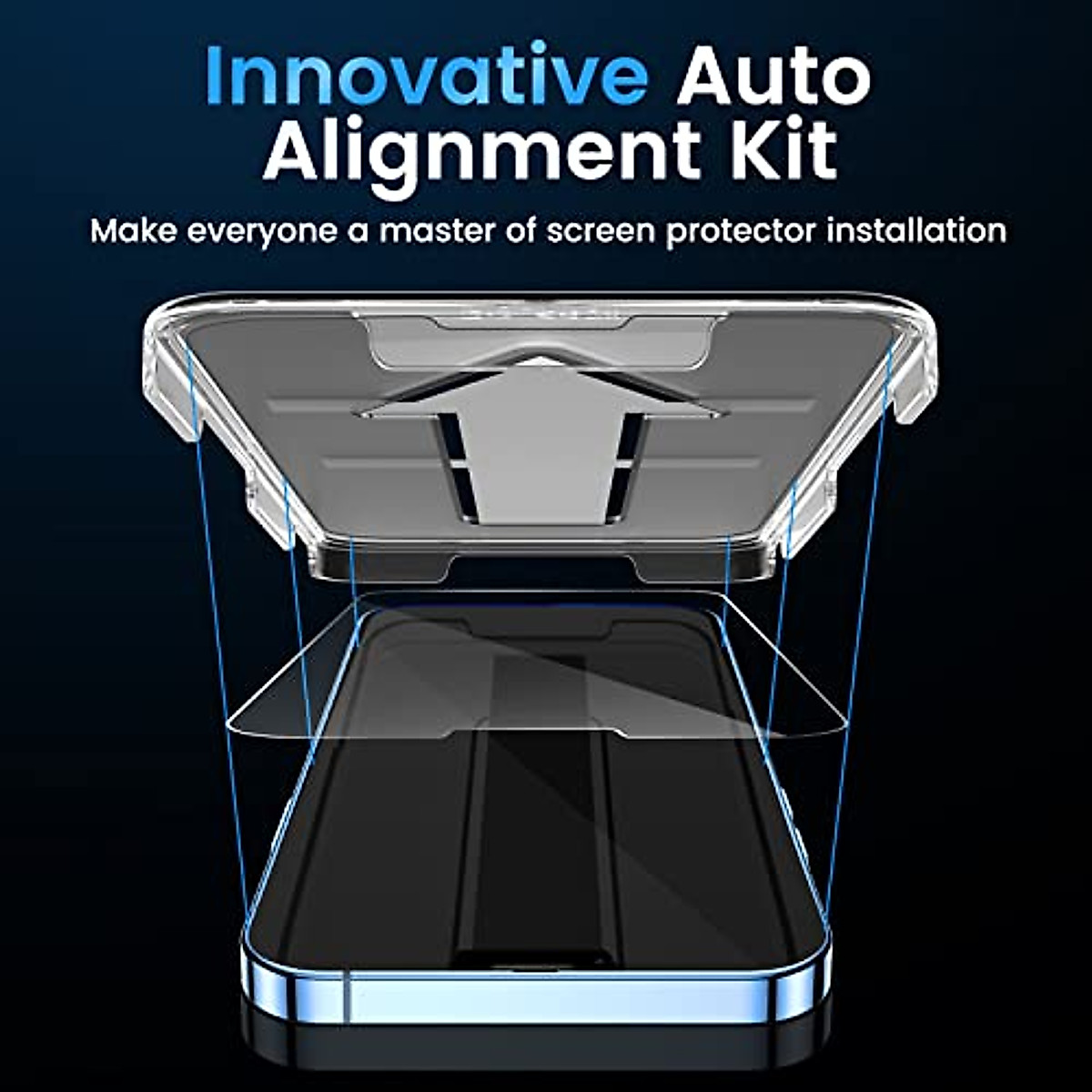 MOHAVE 2 Pack Compatible with iPhone 13 Pro Max & iPhone 14 Plus Screen Protector 6.7'' with Auto Alignment Kit, Diamond Hardness HD Tempered Glass, 10X Military Grade Shatterproof, Case Friendly