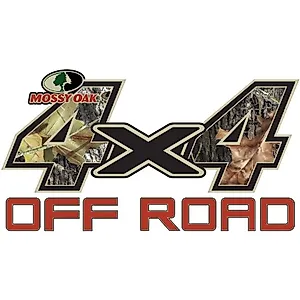 Mossy Oak Graphics 13001-BU-L Break-Up Decals 13.75" x 7.5" 4x4 Off-Road Style Decal