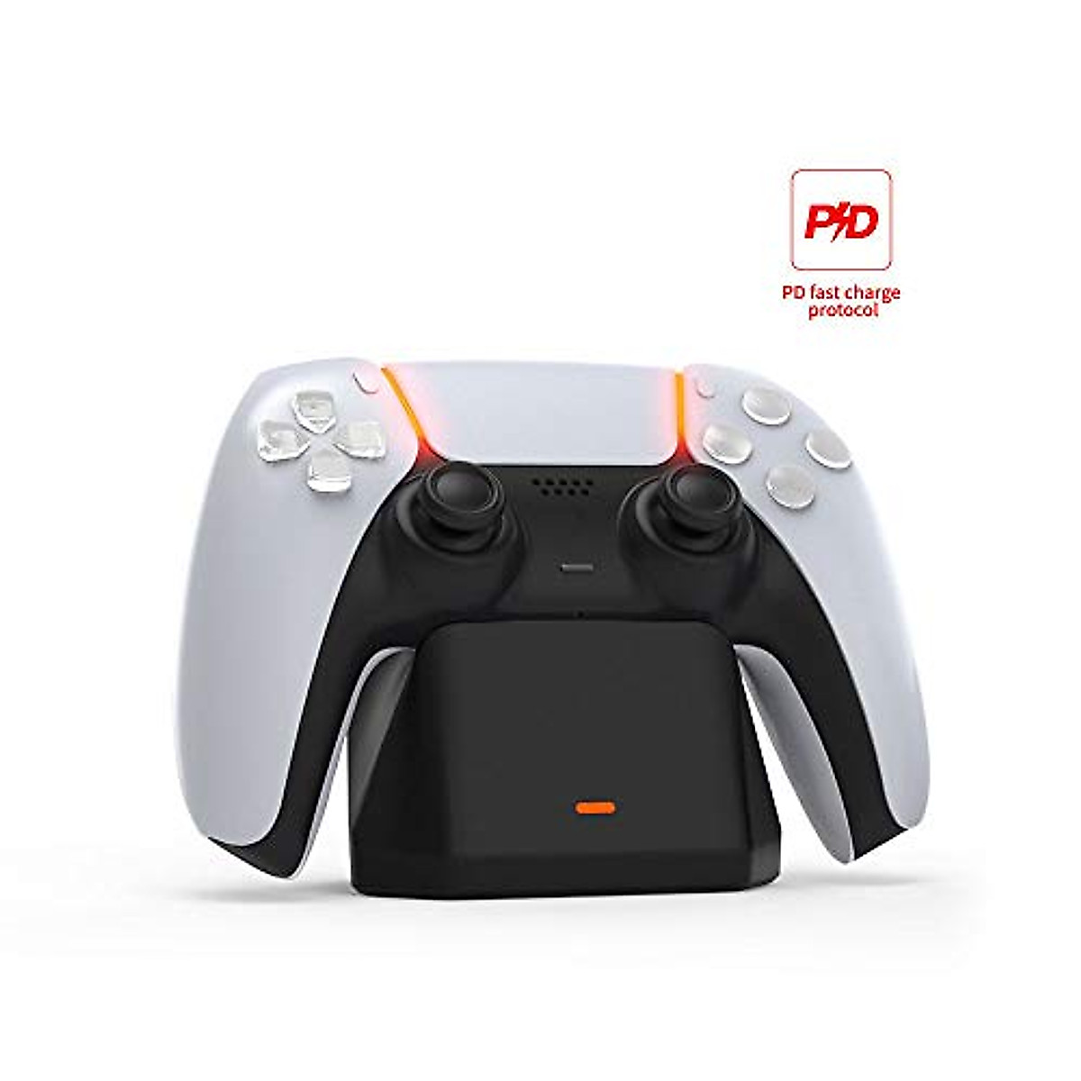 PS5 Controller Charger, Playstation 5 Charging Base, PS5 Controller, Fast Charging Base with LED Indicator, USB Charging