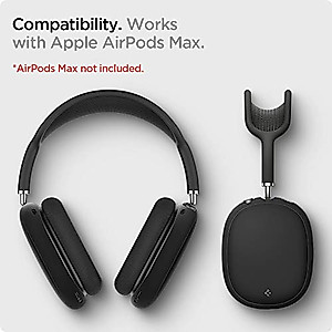 Spigen Silicone Fit Designed for Airpods Max Case Cover Protective Silicone Ear Cup Covers - Black