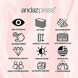 Andaz Press Letters to The Bride Kraft Brown Bachelorette Party Scrapbook Notebook Photo Keepsake Bridal Shower Guest Book Memory Book Gift for The Bride to Be 120 Pages 8.5 x 8.5-Inches