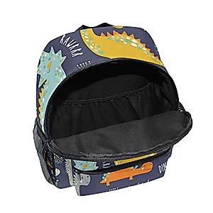 OREZI Dinosaur Pattern Toddler backpack for Boys Cute Kids Backpack Snack Bag Preschool Bag Travel Bacpack for Little Boy Girl